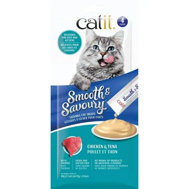 Catit smooth & savory creamy treats for cats | Chicken with tuna